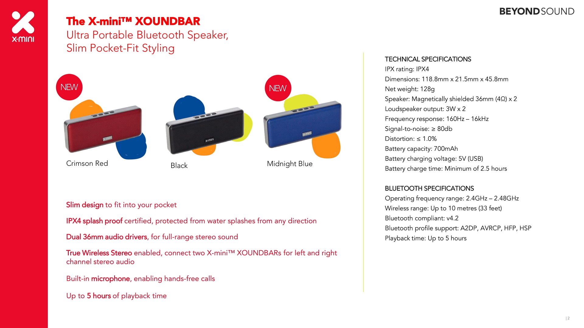 X-mini XOUNDBAR Xpands their lineup with Crimson Red and Midnight Blue ...