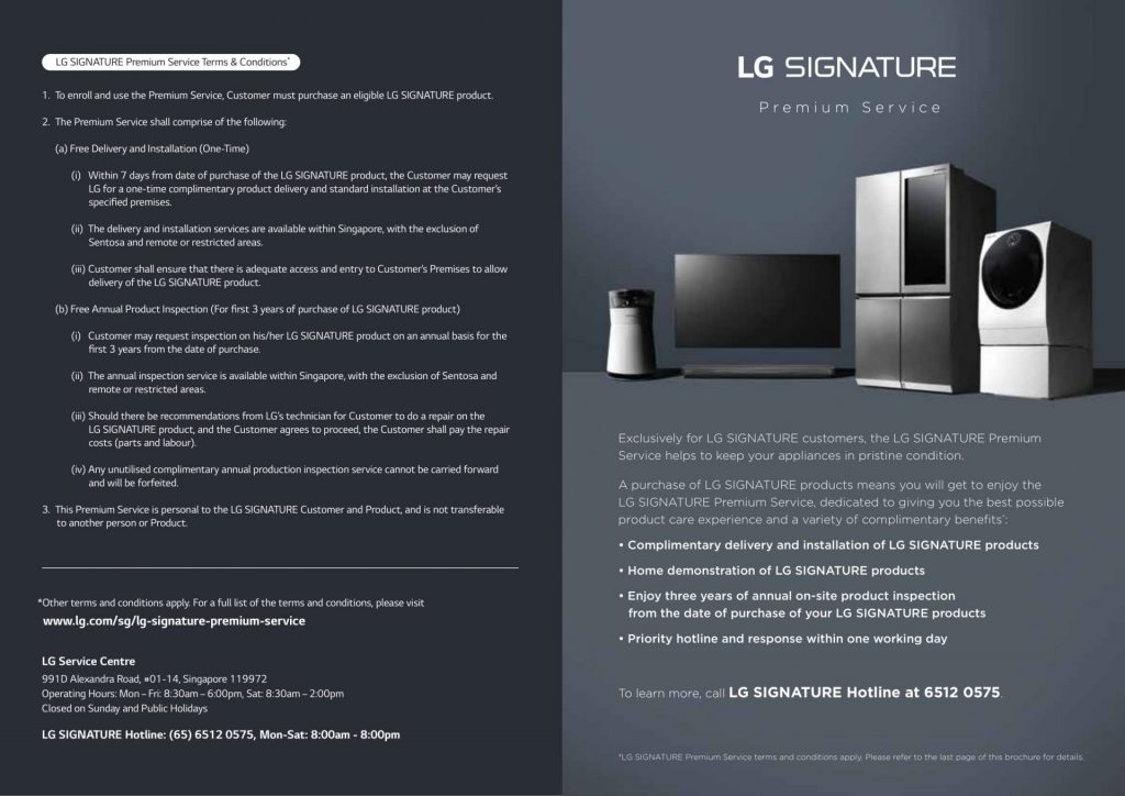 LG's New Premium Service provides free on-site services for your LG ...