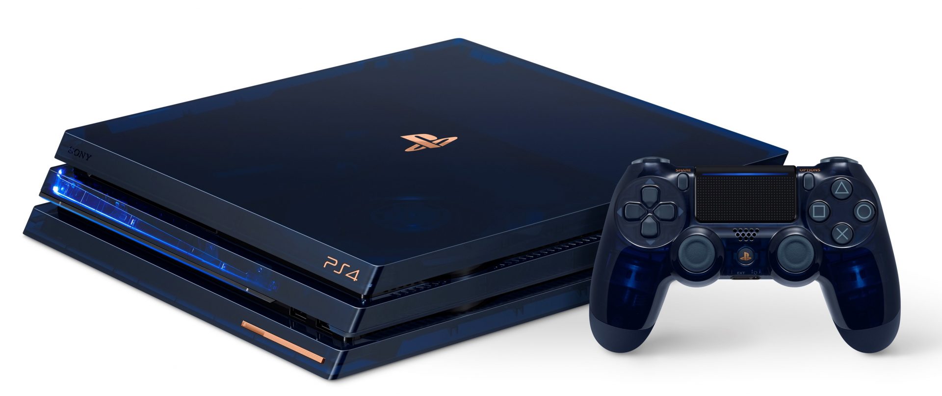 Sony releases 50,000 Limited Edition PS4 Pro with translucent dark blue ...