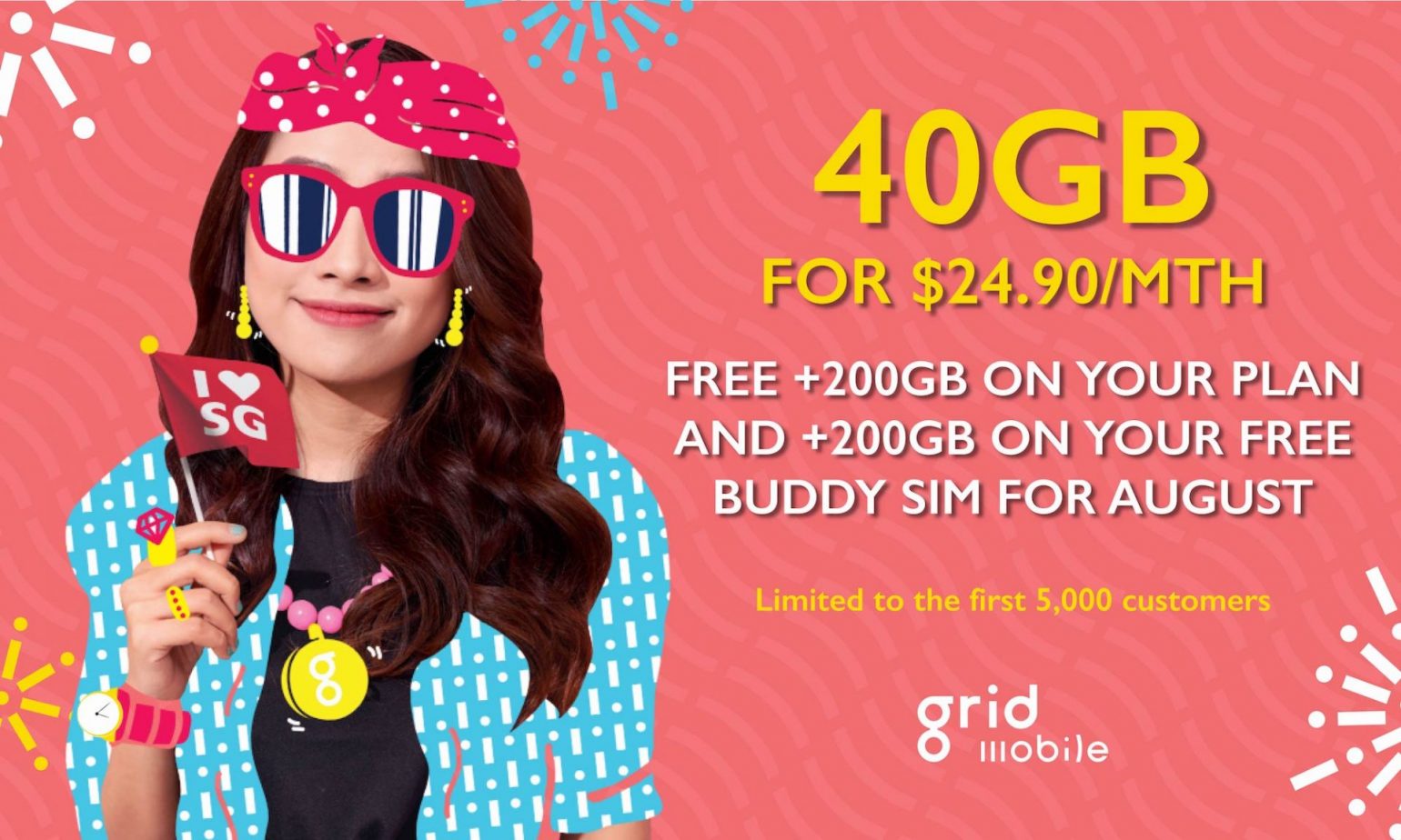Grid Mobile offers 40GB at only $24.90/mth; and additional 200GB for ...