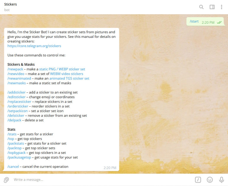 How to make and share your very own Telegram stickers - The Tech ...