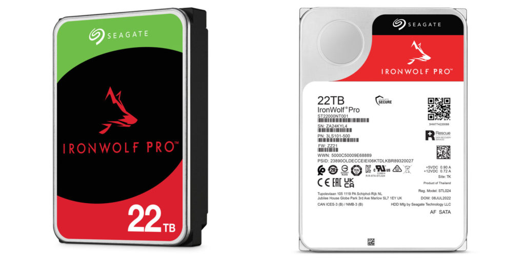Seagate debuts new 22TB IronWolf Pro series CMR-based HDD with ...