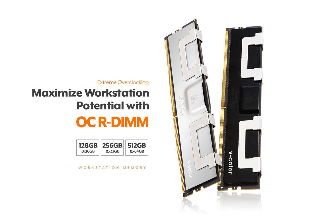 V-COLORS showcases new DDR5-6800 R-DIMM kits with octa channel support ...