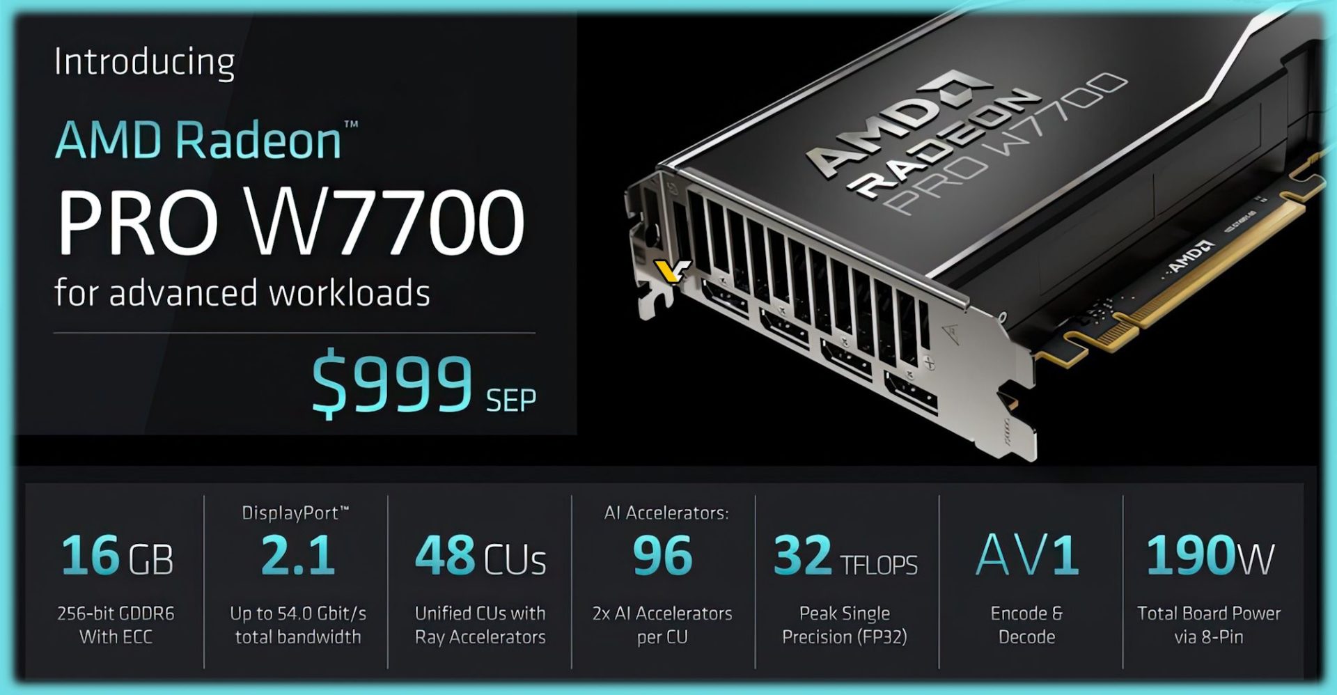 AMD introduces new Radeon PRO W7700 workstation class GPU going for ...