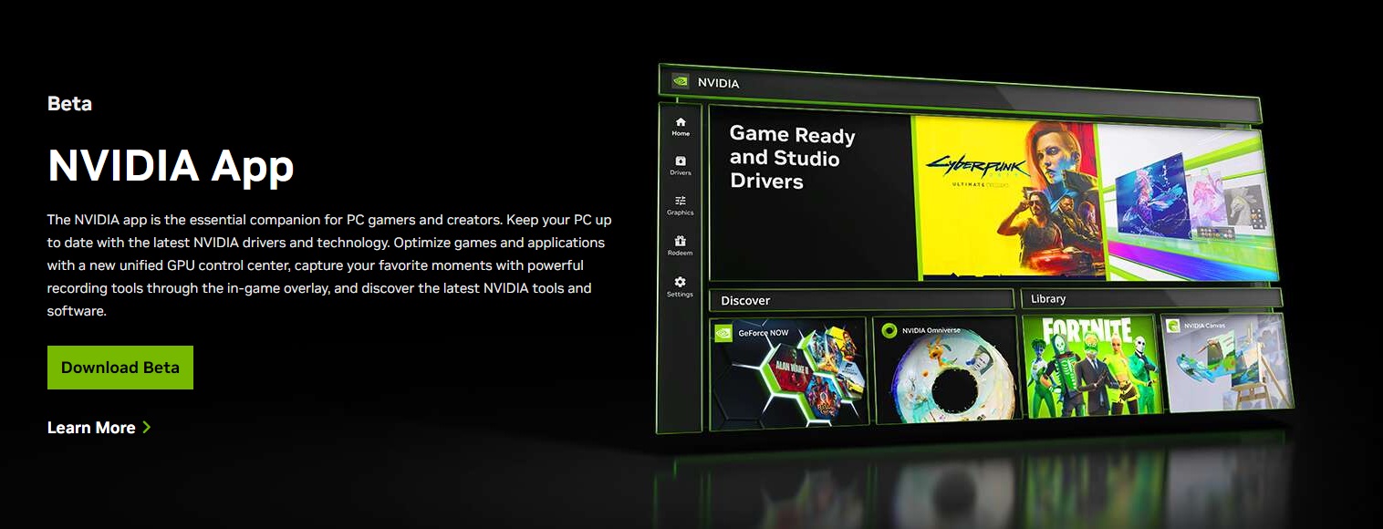 Forget GeForce Experience NVIDIA App Will Soon Become The One stop Hub Forget GeForce Experience NVIDIA App Will Soon Become The One stop Hub