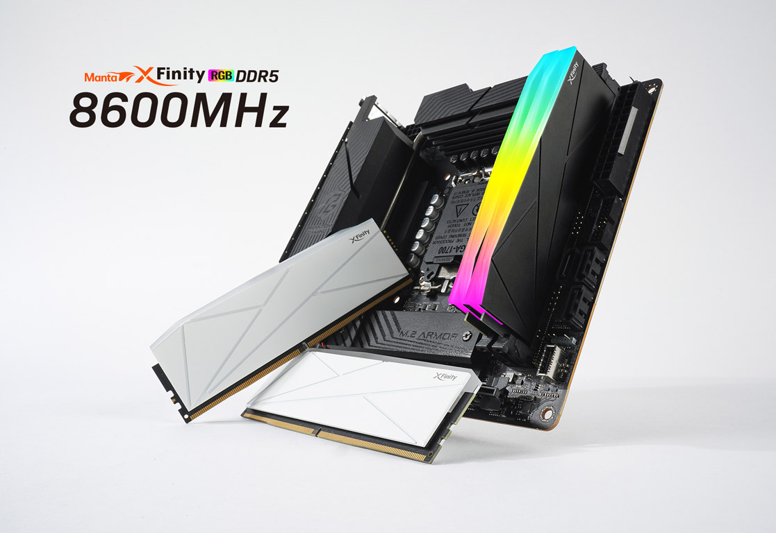 V-COLOR reveals XMP-ready DDR5-8600 kits for the Manta XFinity series ...