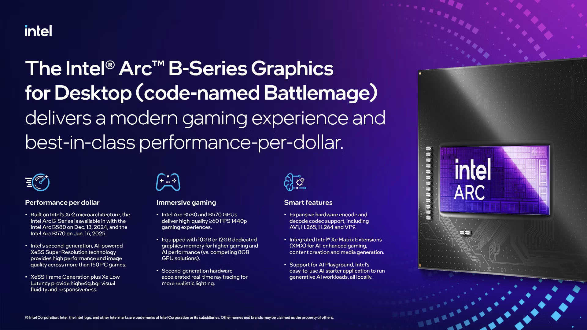 Intel Arc 'Battlemage' GPU announced from US$219 and aims to steal some ...