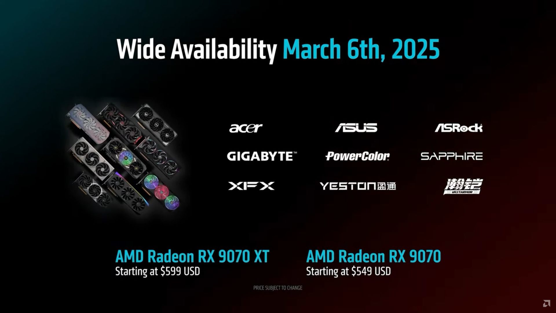AMD Radeon RX 9070 and RX 9070 XT with RDNA-4 tech starts from US$549 ...