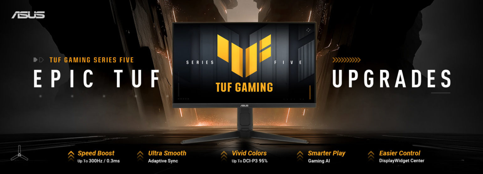 ASUS announces new TUF Gaming Five monitors with esports class specs ...